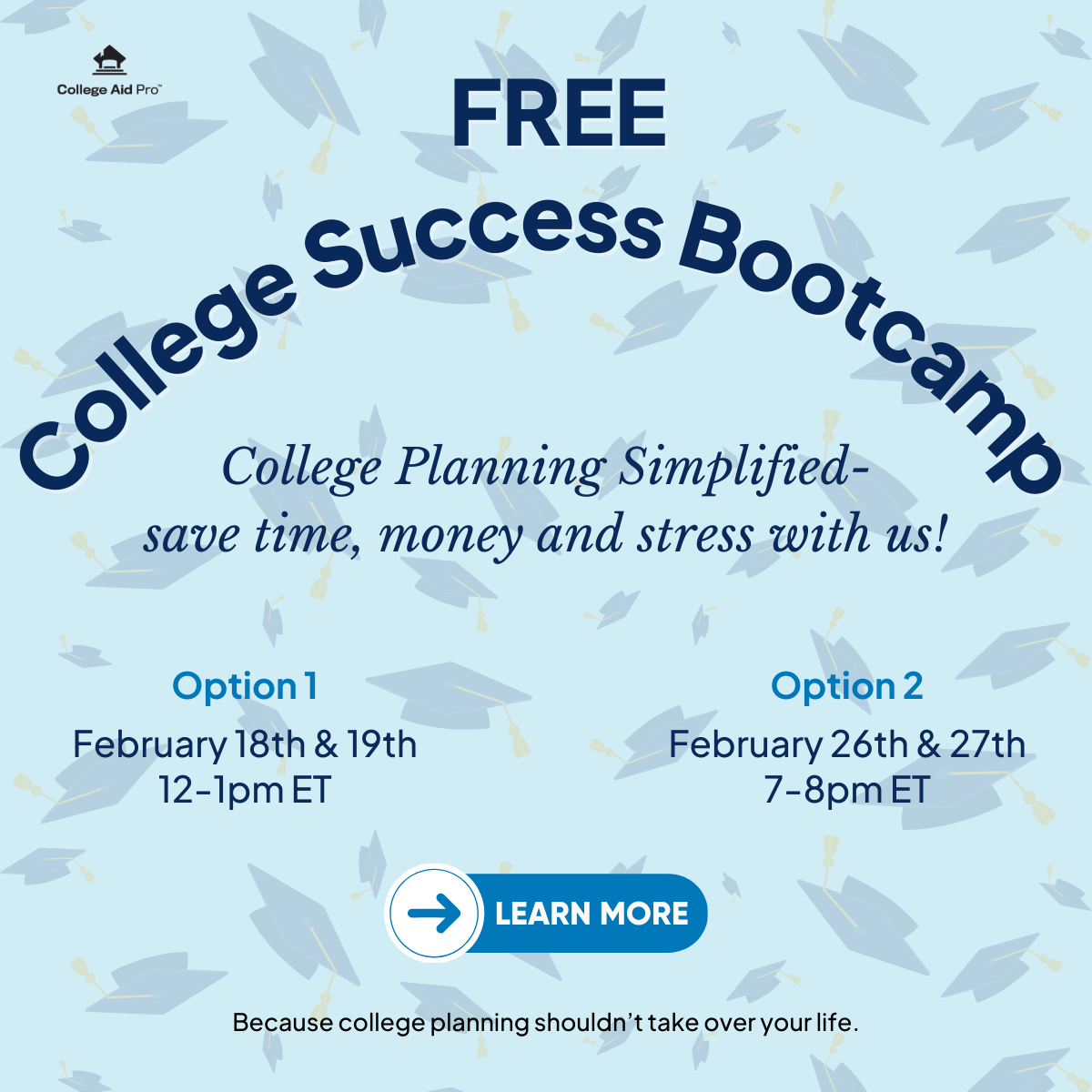 College Planning Bootcamp - Winter 2025